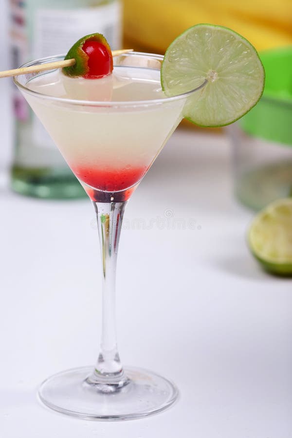 Alcohol Cocktail with Lime Juice Stock Image - Image of cool, still ...