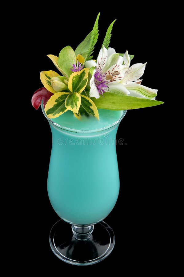 Alcohol Drink, Cocktail with Flower, Stock Photo - Image of alcohol ...