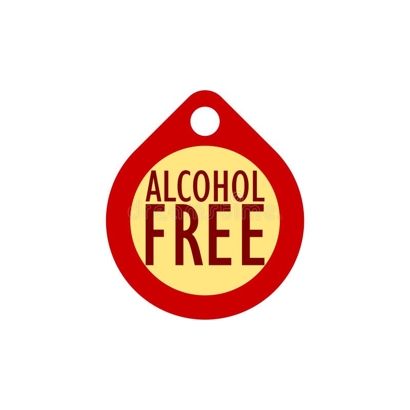 Alcohol Free Logo with Shadow Stock Vector - Illustration of lotion ...