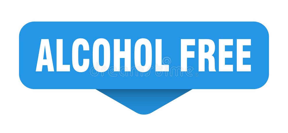 Alcohol Free Sticker. Alcohol Free Sign on Transparent Background Stock ...