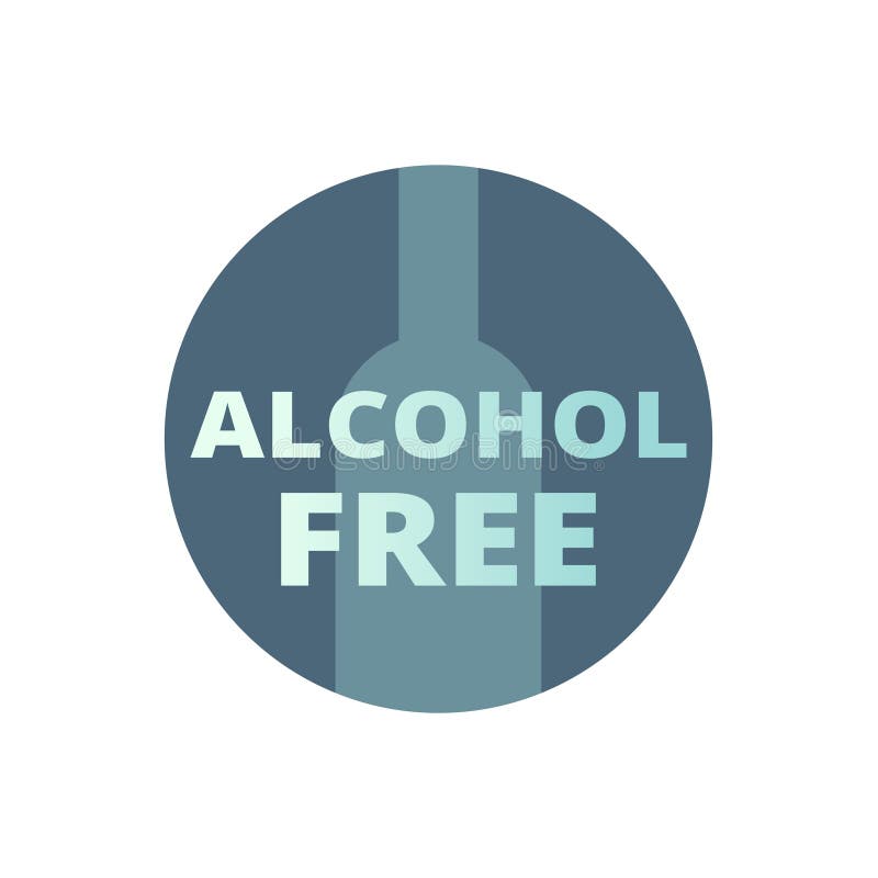 Alcohol free vector label stock illustration. Illustration of colorful ...