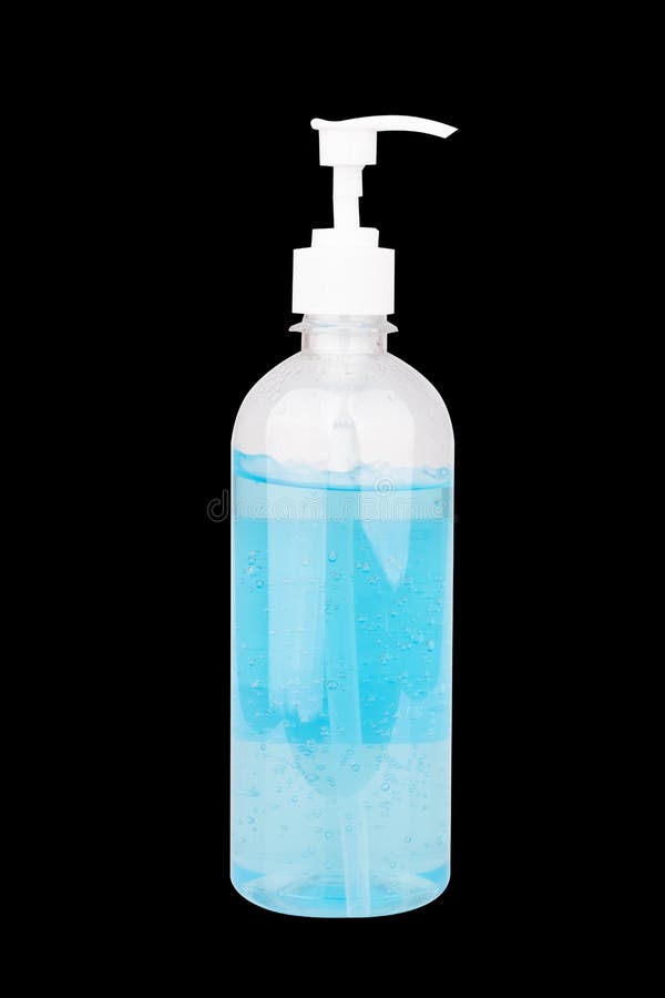 Alcohol Gel Bottle Isolated on White Background Stock Photo - Image of ...