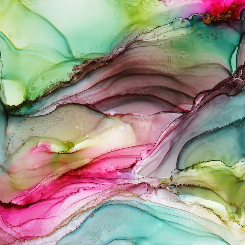 Alcohol Ink Abstract Background Stock Photo - Image of drawing, blended ...