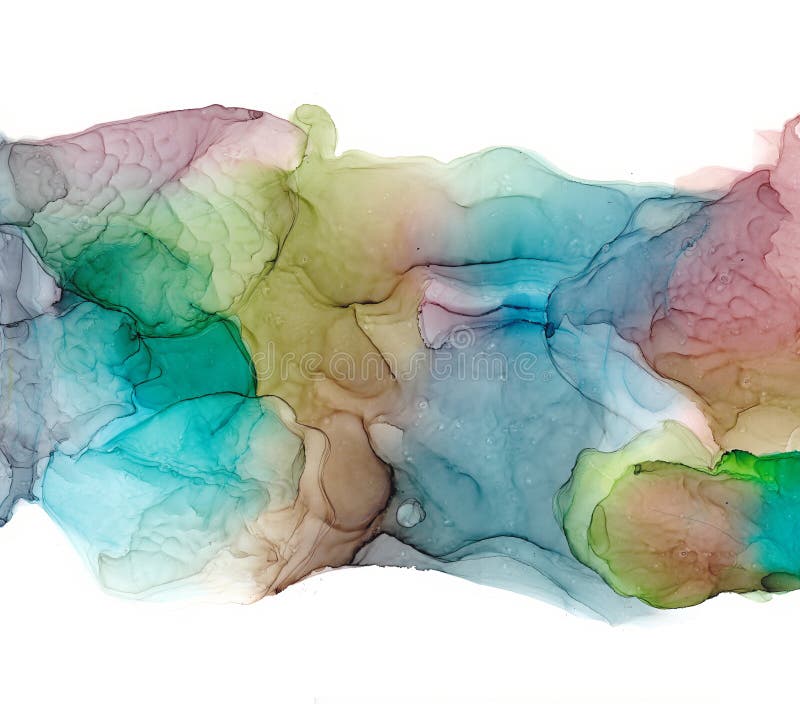 Alcohol Ink Multicolor Texture. Fluid Ink Abstract Background Stock ...