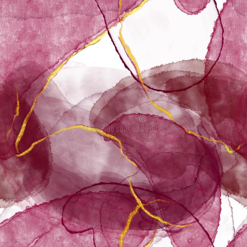 Alcohol Ink Splash Seamless Pattern, Abstract Watercolor Stock ...