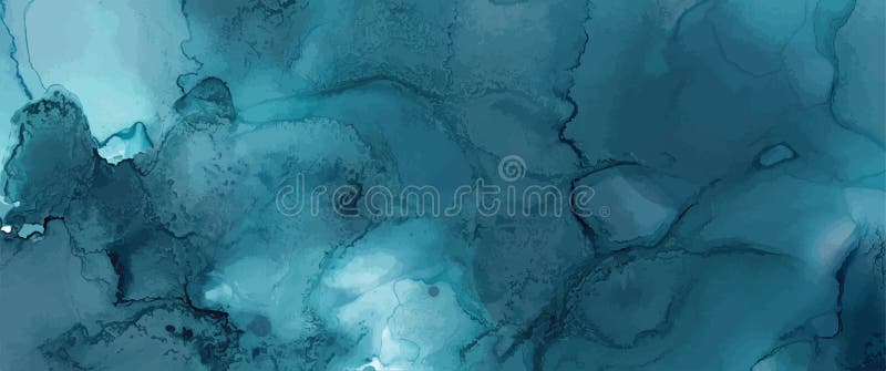 Alcohol Ink Texture. Fluid Blue Abstract Background Stock Image - Image ...