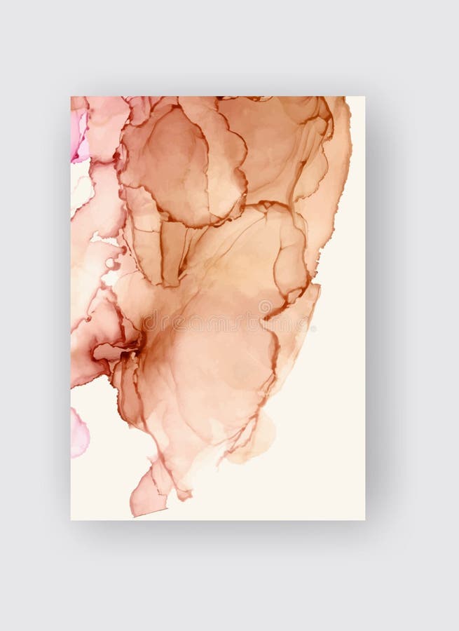 Alcohol Ink Vector Texture Banner. Fluid Ink Abstract Background Stock ...