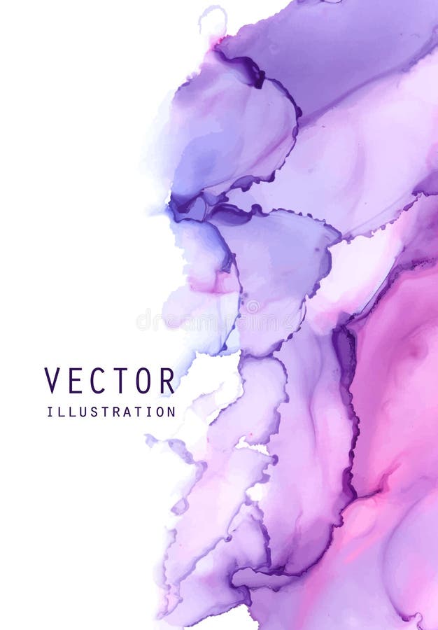 Alcohol Ink Vector Texture. Fluid Ink Abstract Background Stock Vector ...