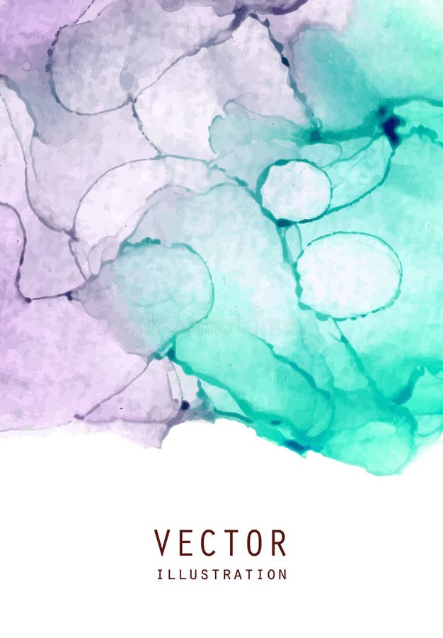 Alcohol Ink Vector Texture. Fluid Ink Abstract Background Stock Vector ...