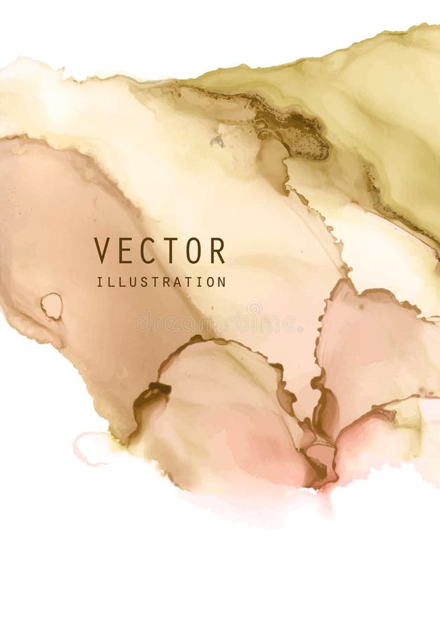 Alcohol Ink Vector Texture. Fluid Ink Abstract Background Stock Vector ...