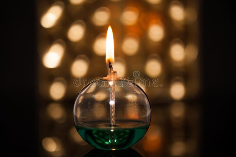 Alcohol Lamp, Laboratory Spirit Lamp Filled with Alcohol Burns. Stock ...