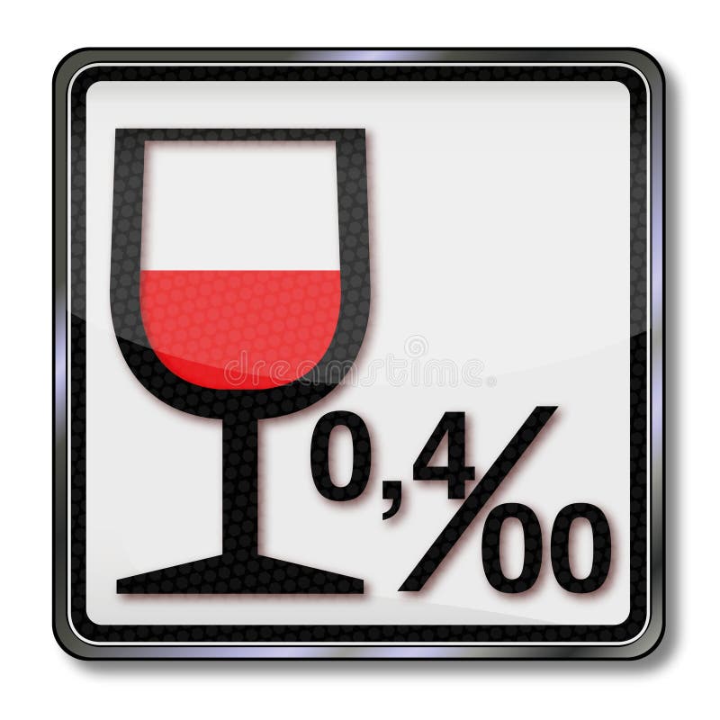 Alcohol Limit and Alcohol 0.04 Stock Vector - Illustration of legal ...