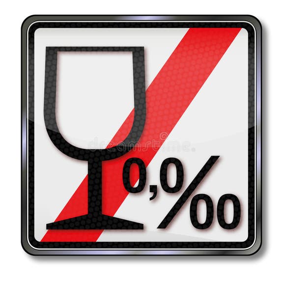 Alcohol Limit and Alcohol 0.00 Stock Vector - Illustration of ...