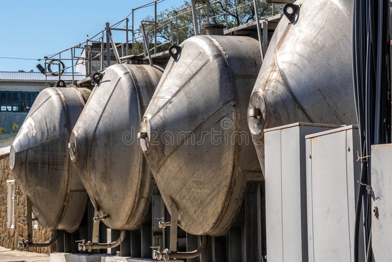 Alcohol factory stock image. Image of containers, drink - 154347689