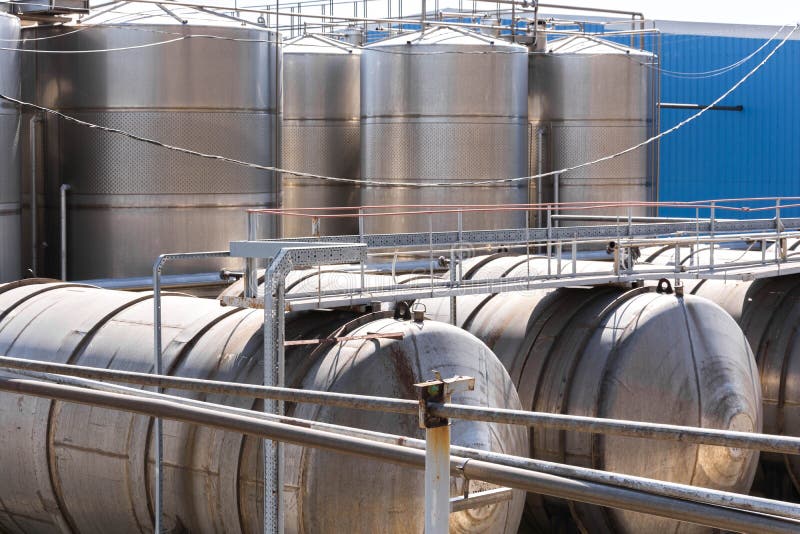 Technology Bottling Plant For Bottles Stock Image - Image of cellar ...