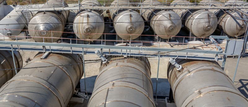 Alcohol factory stock photo. Image of industry, metal - 154348082