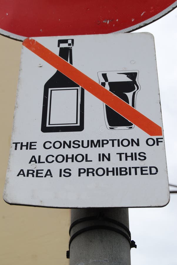 Alcohol Prohibited sign stock image. Image of danger - 40168067