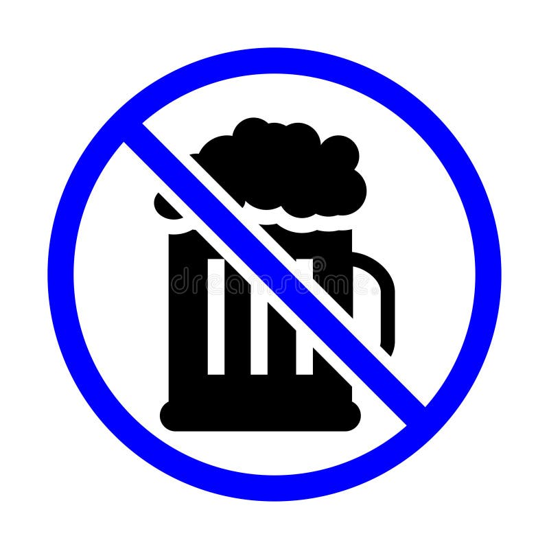 Alcohol Restriction Icon stock vector. Illustration of sign - 250339471
