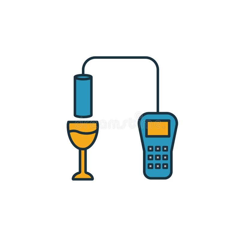 Alcohol Sensor Icon. Simple Element from Sensors Icons Collection Stock ...