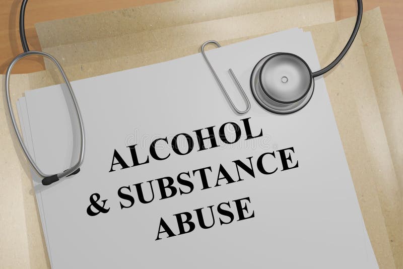 Alcohol & Substance Abuse - Medical Concept Stock Illustration ...