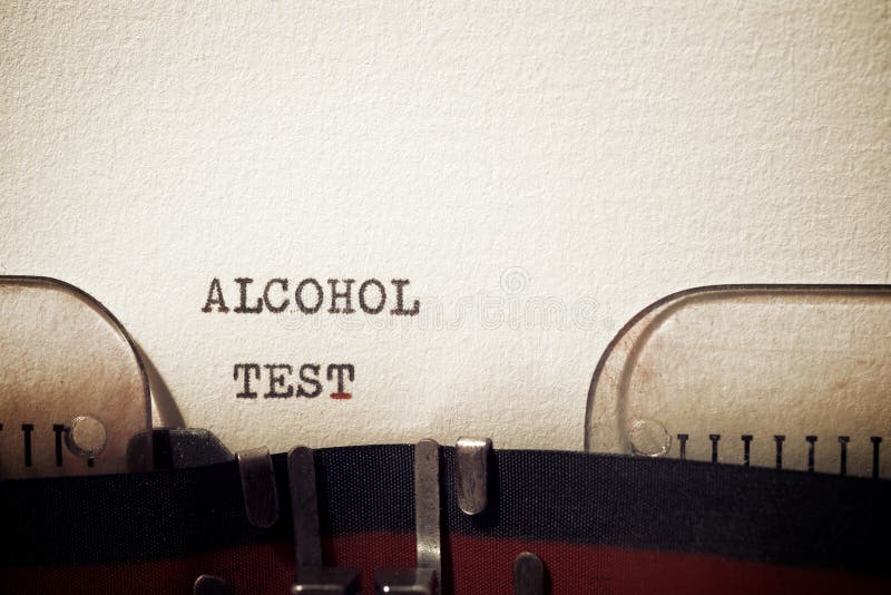 Alcohol test phrase stock image. Image of test, toxic - 211550433