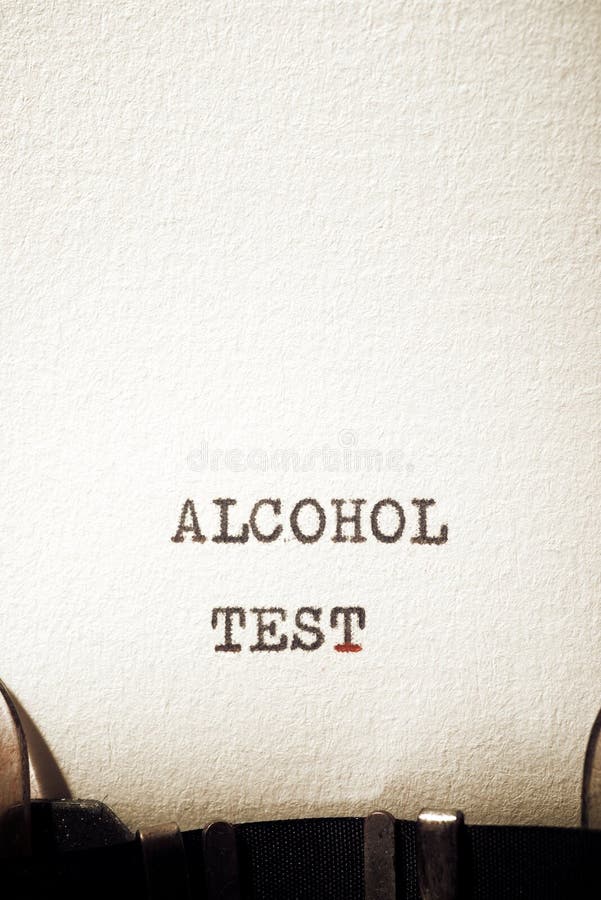Alcohol test phrase stock photo. Image of addict, analyzing - 211550460