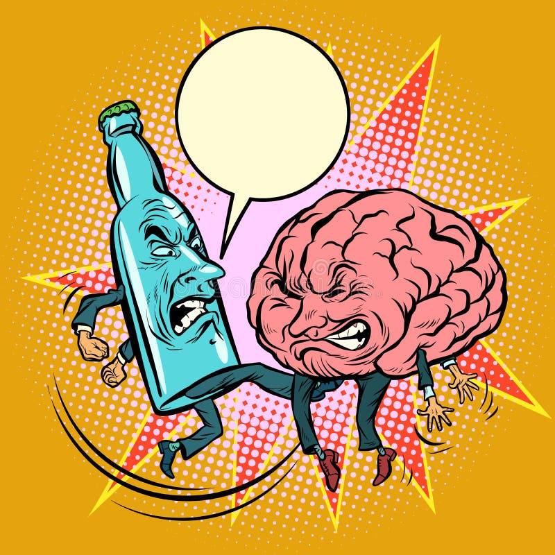 Alcohol Brain Damage Stock Illustrations – 131 Alcohol Brain Damage ...