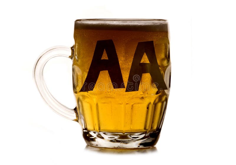 Alcoholic Anonymous Pint of Beer Stock Photo - Image of wasting ...
