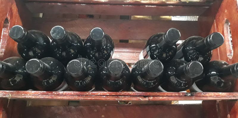 Alcoholic beverage stock photo. Image of bottles, rustic - 146002042