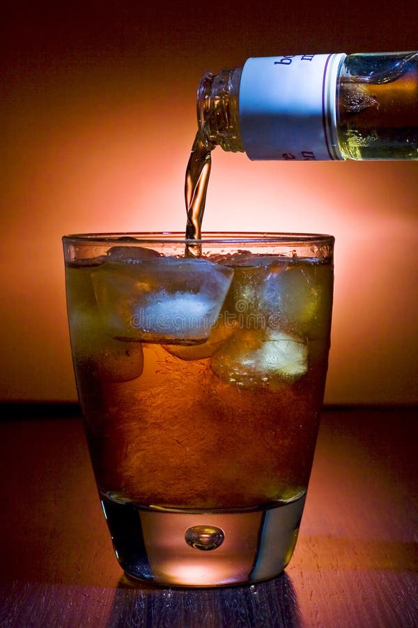 Alcoholic Beverage Whith Ice Cubes Stock Image - Image of mixed, cube ...