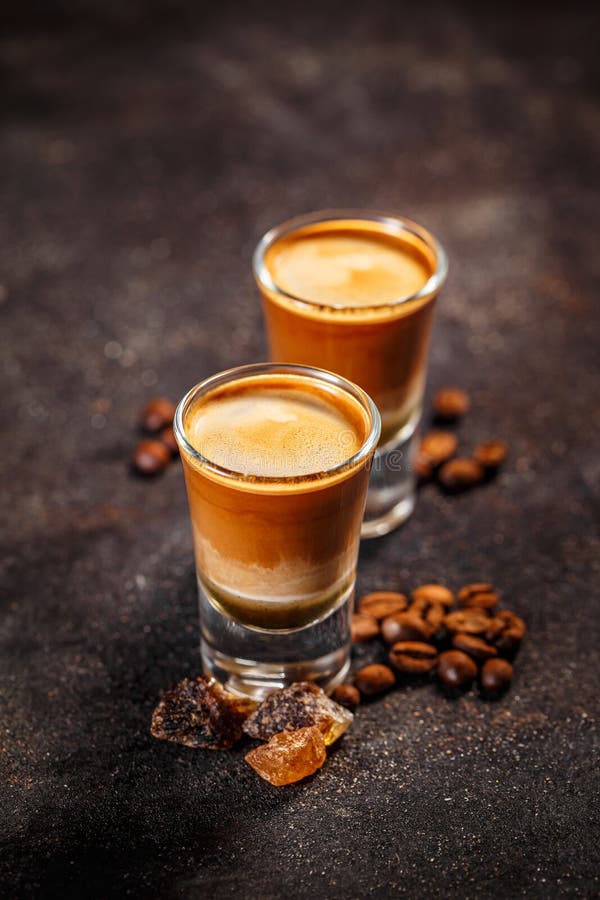Alcoholic coffee cocktails stock photo. Image of liquor - 130992778