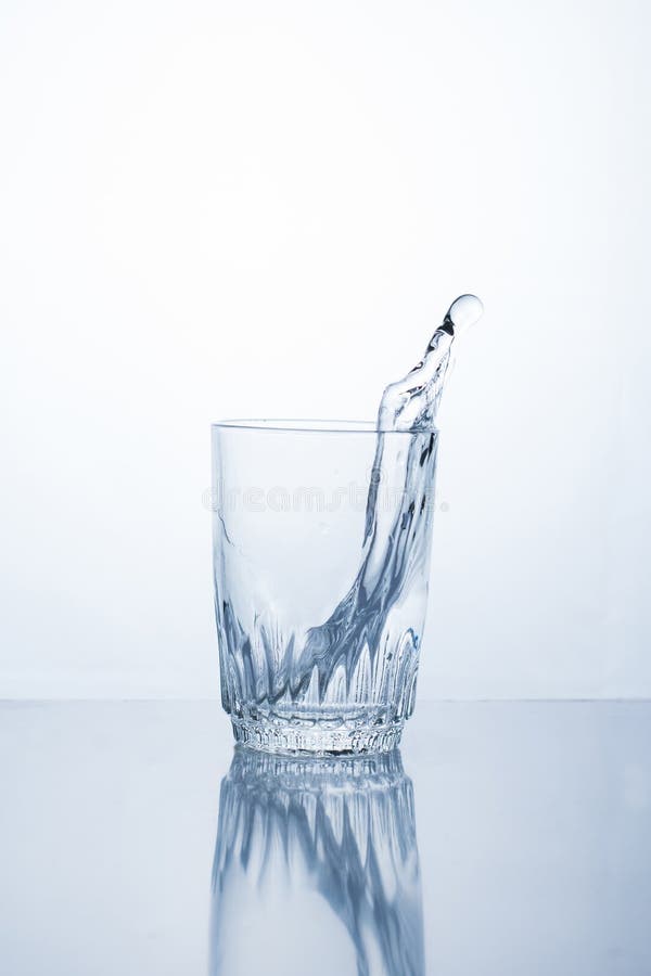 Alcoholic Drink or Water in a Glass, Splash, Splash Stock Image - Image ...