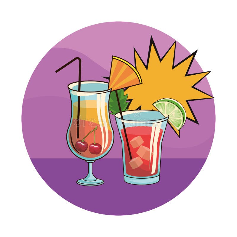 Alcoholic Drinks Beverages Cartoon Stock Vector - Illustration of ...