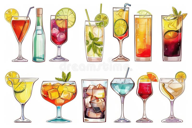655 Alcoholic Drinks Encyclopedia. High-Detailed Database of Various ...