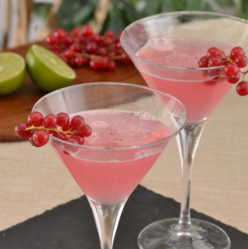 Alcoholic pink cocktail. stock image. Image of alcoholic - 40705923