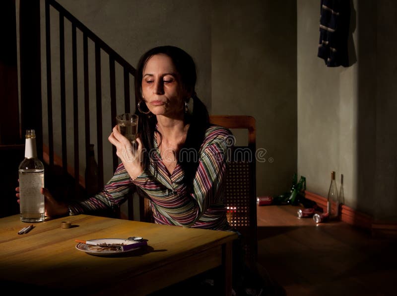 Alcoholic woman stock image. Image of liquor, intoxicant - 13562825