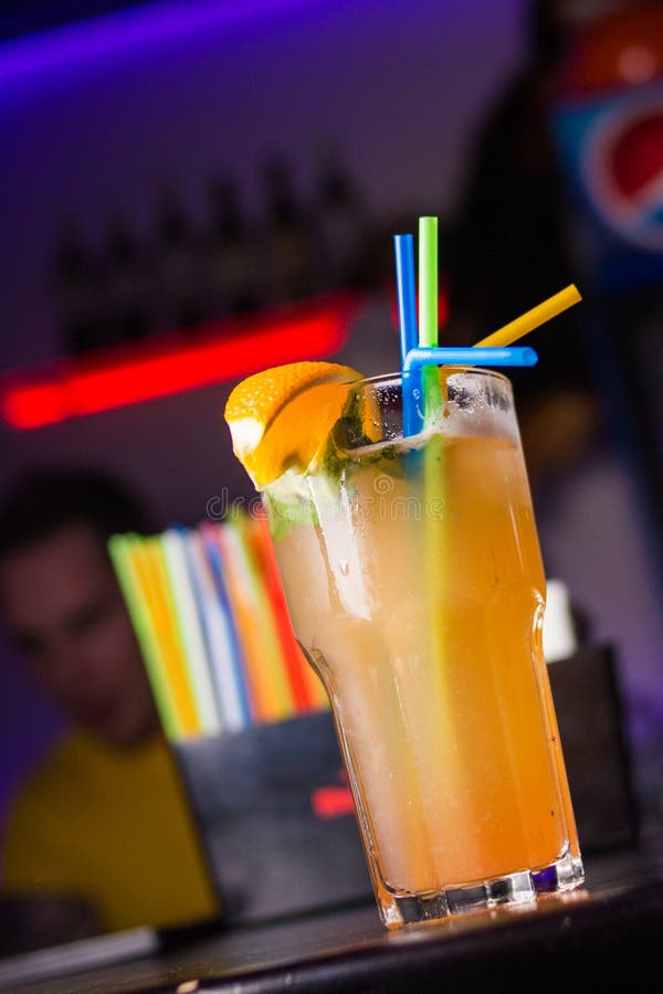 Alcoholic yellow cocktail stock photo. Image of glass - 70950626