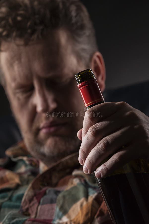 Alcoholism stock image. Image of wine, drunkard, alcoholism - 48249953