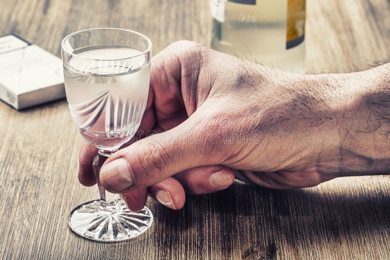 Alcoholism. stock image. Image of hand, alcohol, brandy - 52456893