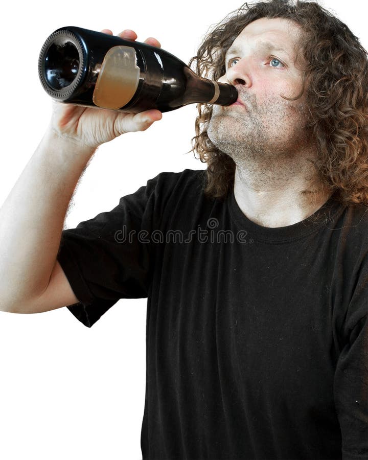 Alcoholist stock afbeelding. Image of wanhoop, daling - 6856049