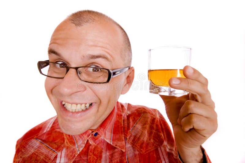 Alcoholist stock afbeelding. Image of mannetje, glas, mens - 8966691