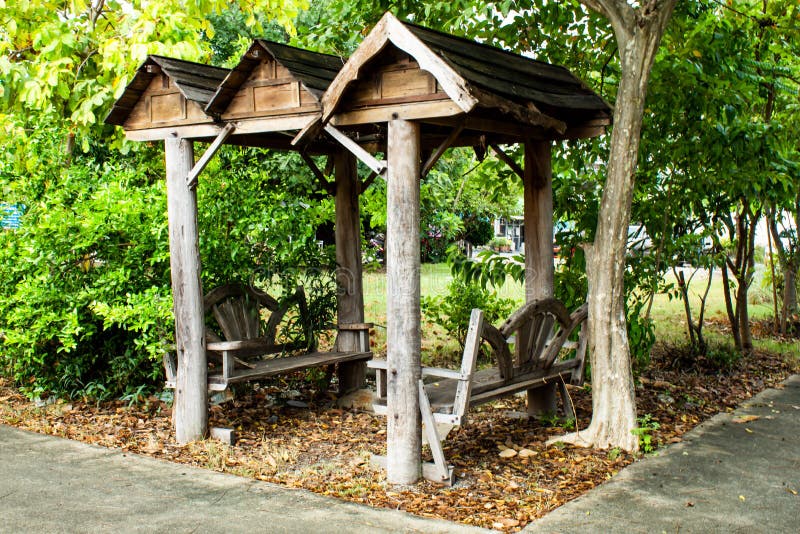 The Alcove To Sit in the Park. Stock Photo - Image of home, gazebo ...