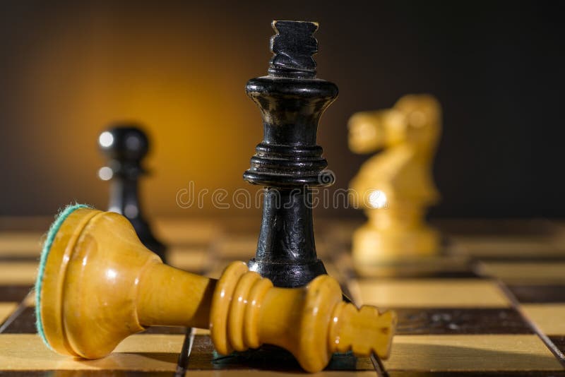 Alcuni Pezzi Di Legno Di Scacchi Immagine Stock - Immagine di concetto ...