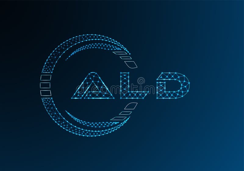 ALD Low Poly Letter Logo Vector Design. Stock Illustration ...