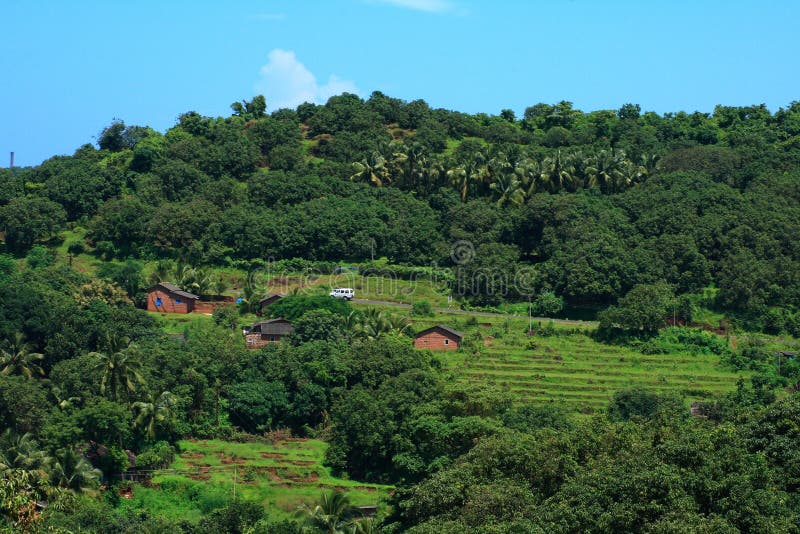 Aldea hermosa Pawas-XIV foto de archivo. Imagen de verde - 3287218