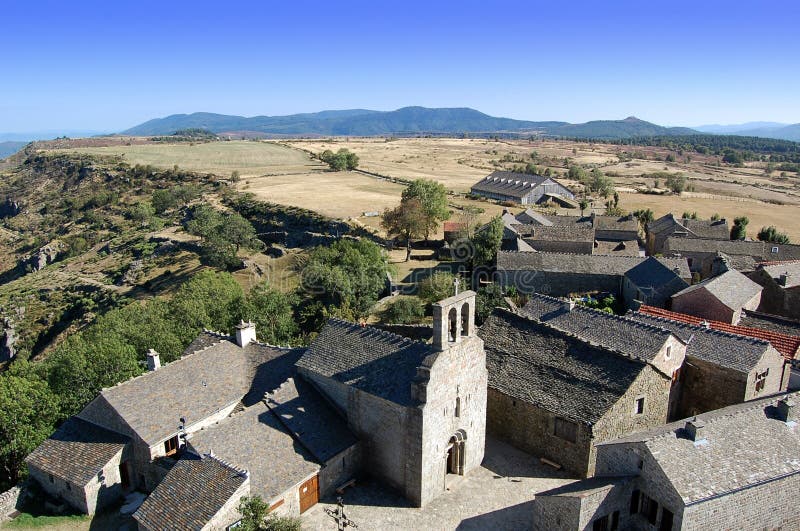 Aldea medieval foto de archivo. Imagen de meridional, antiguo - 6735486