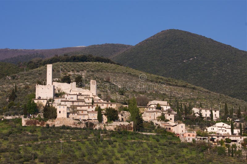 Aldea medieval imagen de archivo. Imagen de castillo, piedra - 9088975
