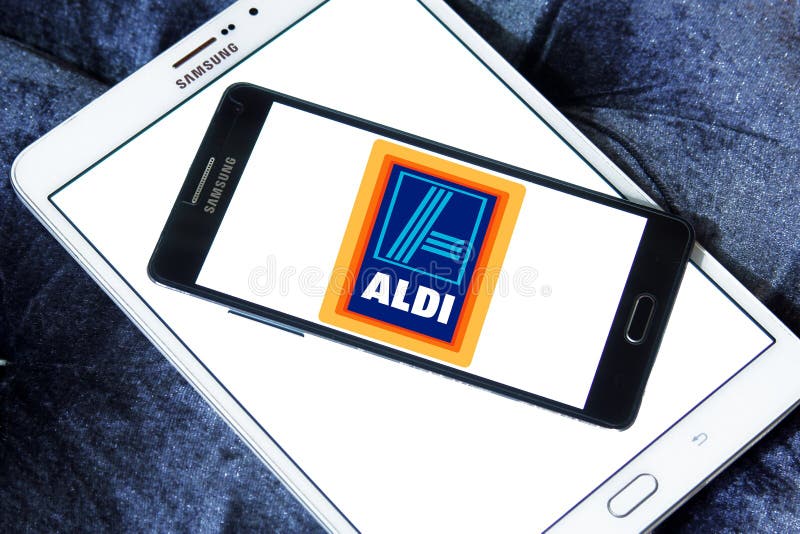 Aldi logo editorial photo. Image of application, supermarket - 89208176