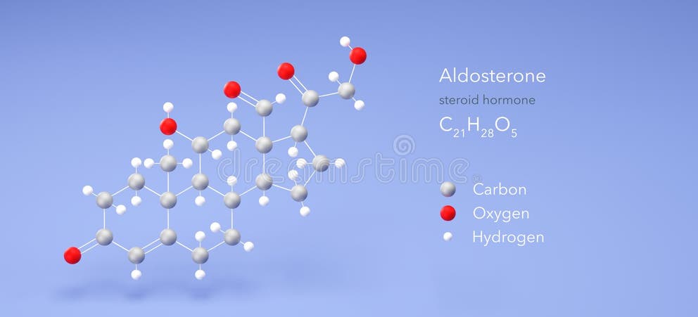 Aldosterone Molecule, Molecular Structures, Steroid Hormone, 3d Model ...