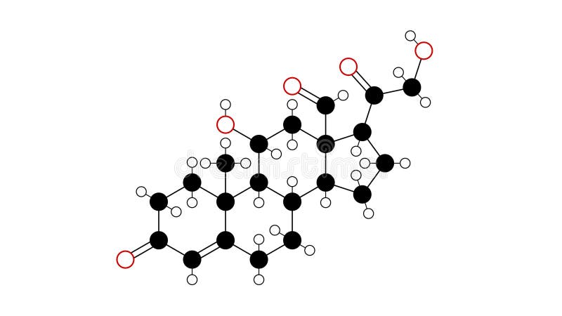 Aldosterone Molecular Structure, 3d Model Molecule, Steroid Hormone ...